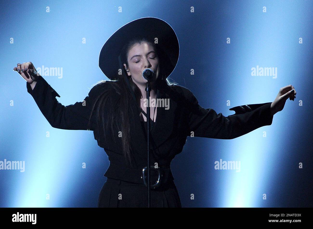 Lorde performs on stage at the Billboard Music Awards at the MGM Grand ...