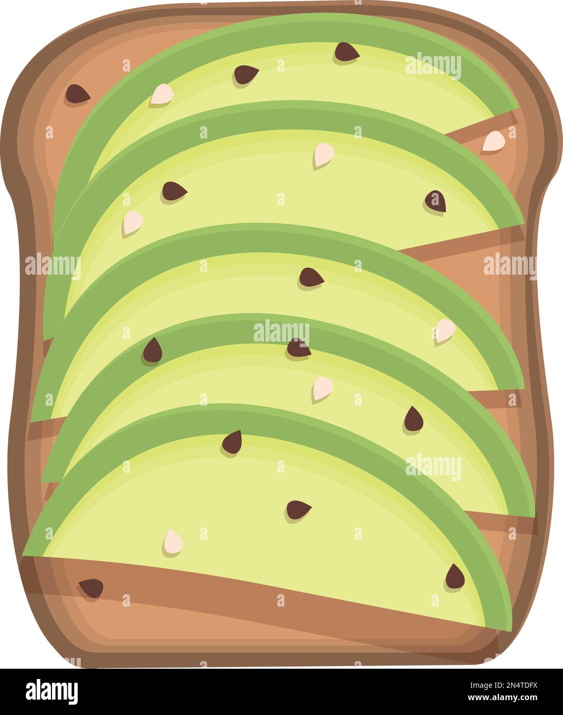 Bakery toast icon cartoon vector. Slice food. Toasted vegan Stock ...