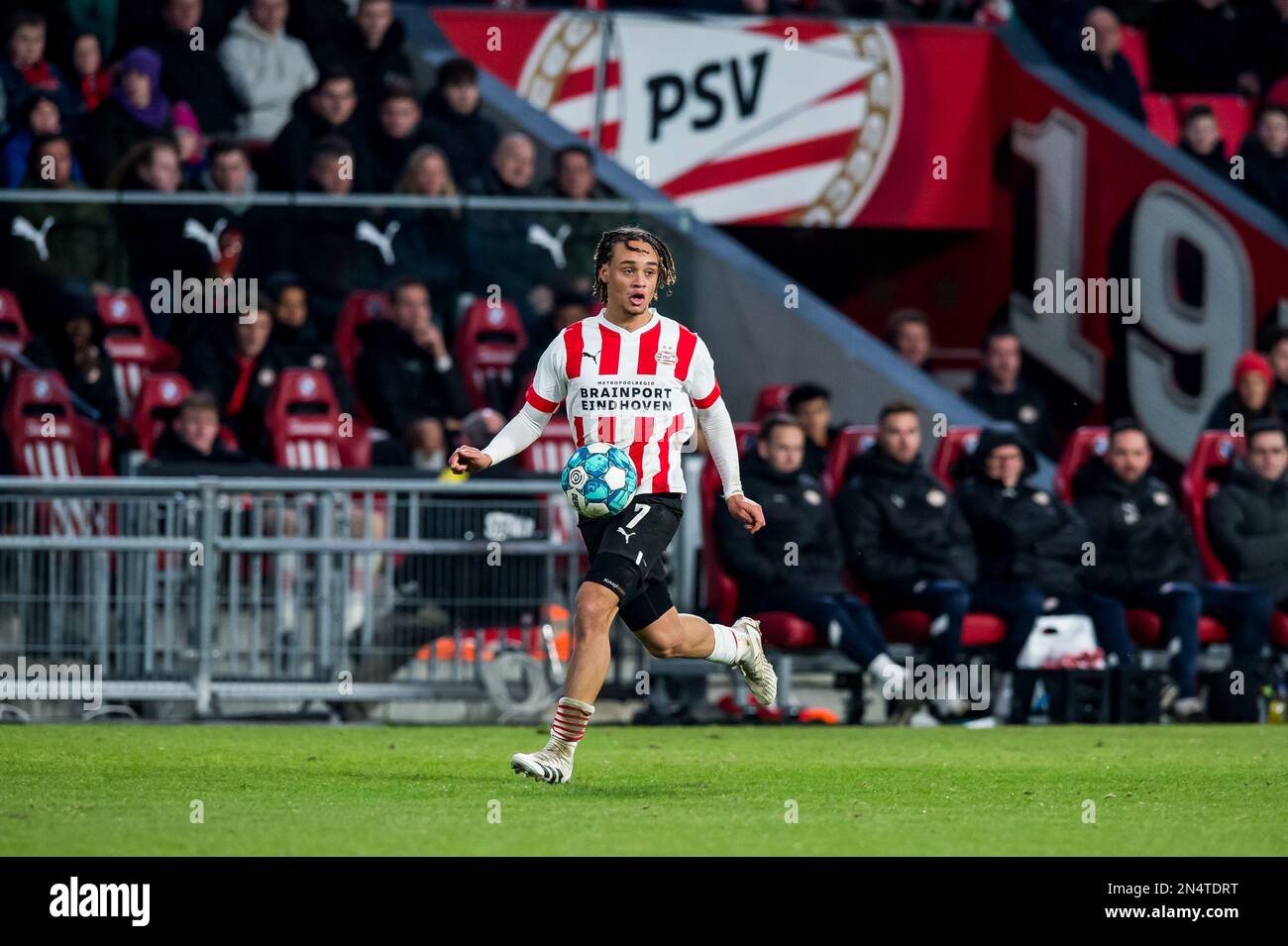 EINDHOVEN - Xavi Simons of PSV Eindhoven during the round of 16 of the ...