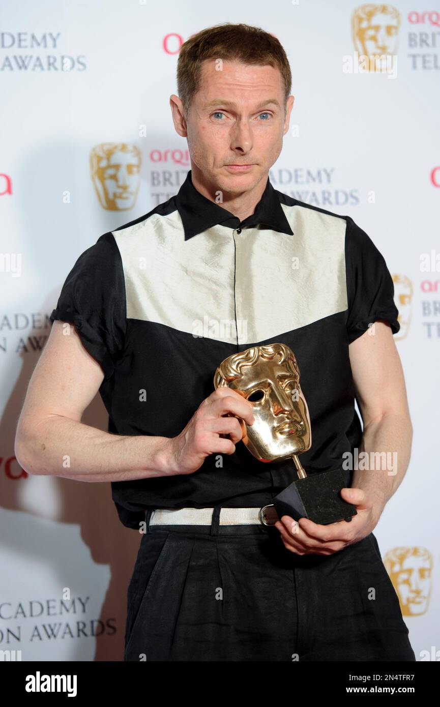 British actor Sean Harris poses with his award Best Leading Actor at ...