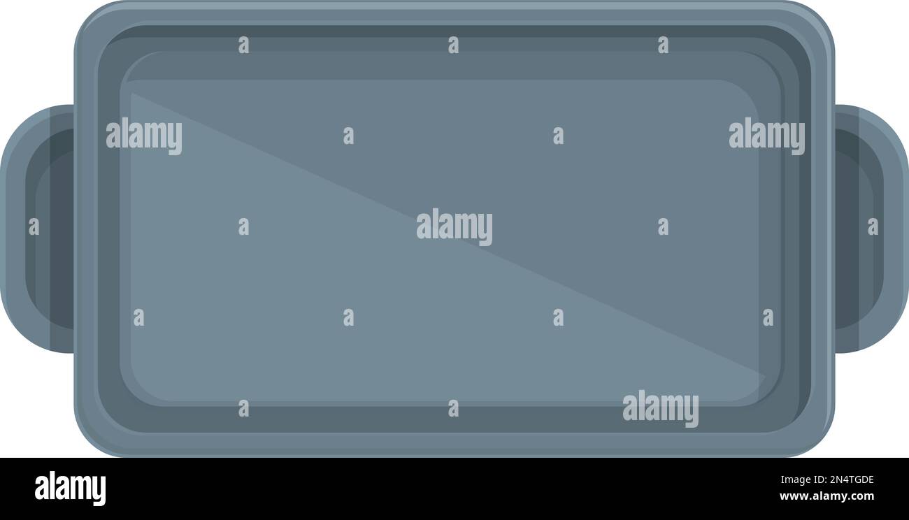 Tray icon cartoon vector. Cook baking. Tin food Stock Vector Image ...