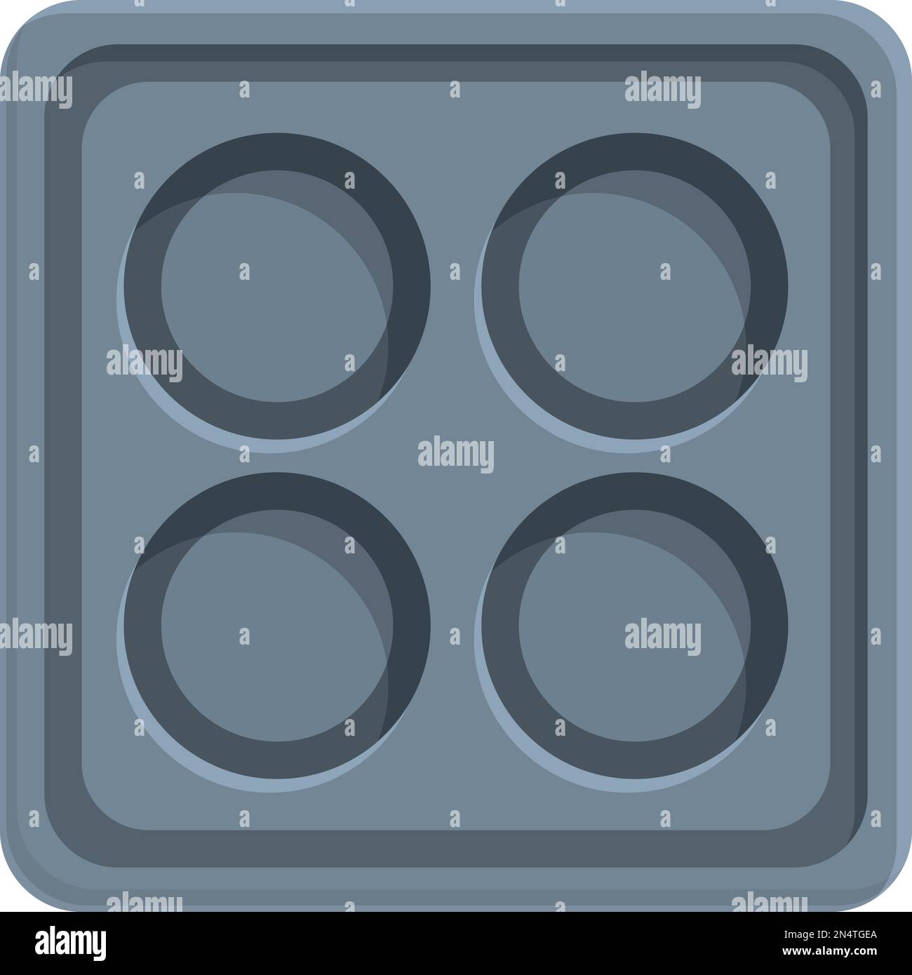 Wok form icon cartoon vector. Tin food. Oven cook Stock Vector Image ...