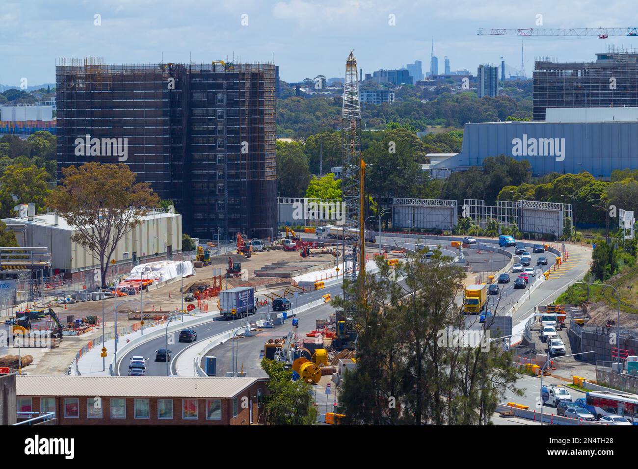 Construction of the 'Sydney Gateway' project in Sydney, Australia ...