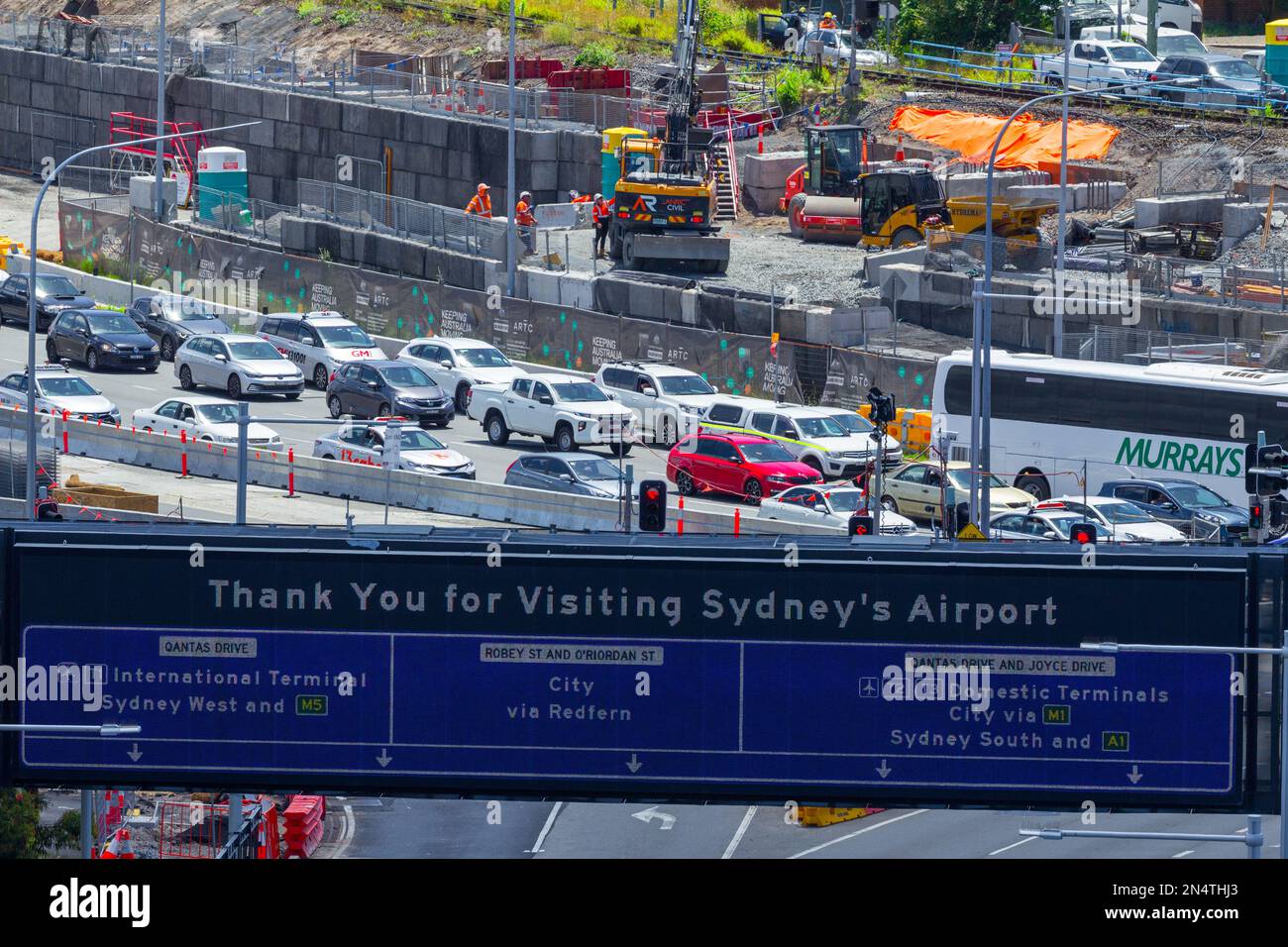 Construction of the 'Sydney Gateway' project in Sydney, Australia ...