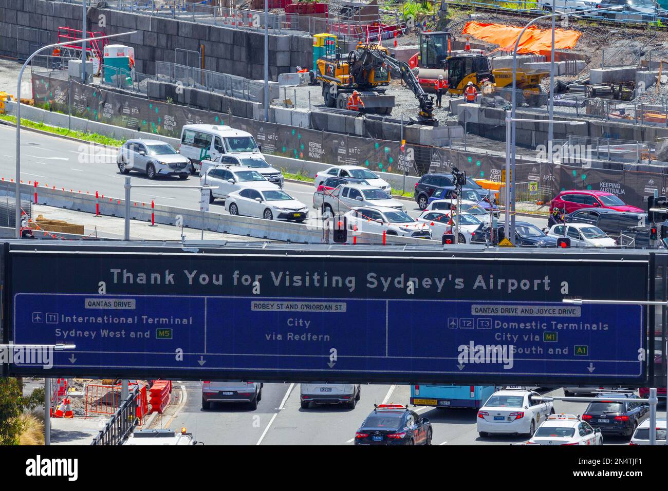 Construction of the 'Sydney Gateway' project in Sydney, Australia ...