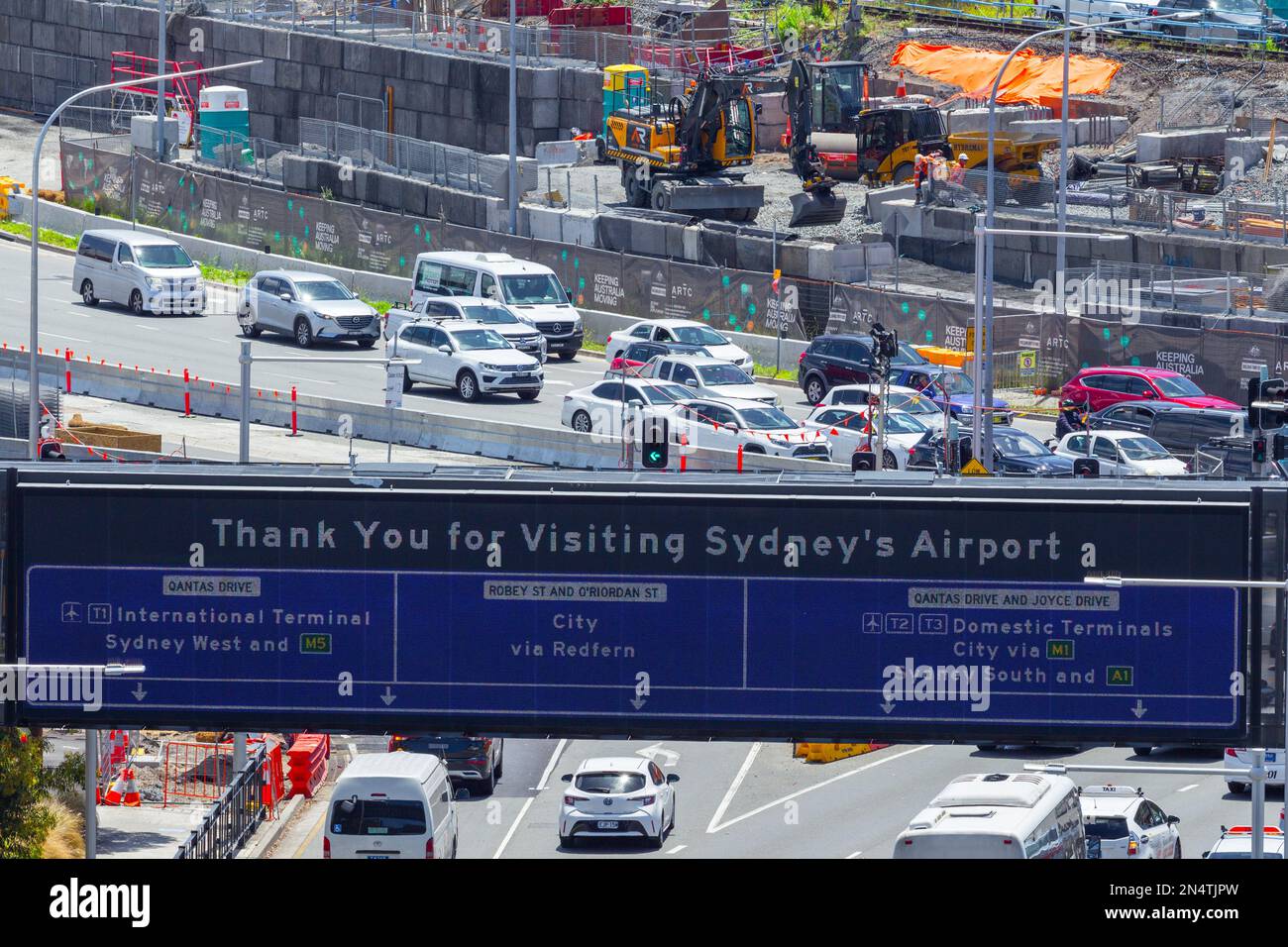 Construction of the 'Sydney Gateway' project in Sydney, Australia ...