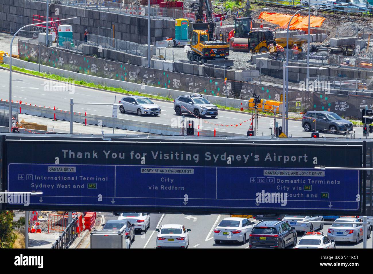 Construction of the 'Sydney Gateway' project in Sydney, Australia ...