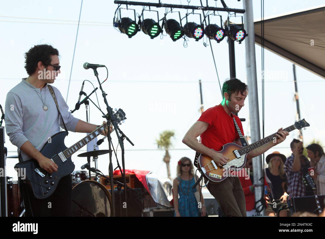 Ian Saint Pe, (L) and Jared Swilley and the Black Lips performs at the ...
