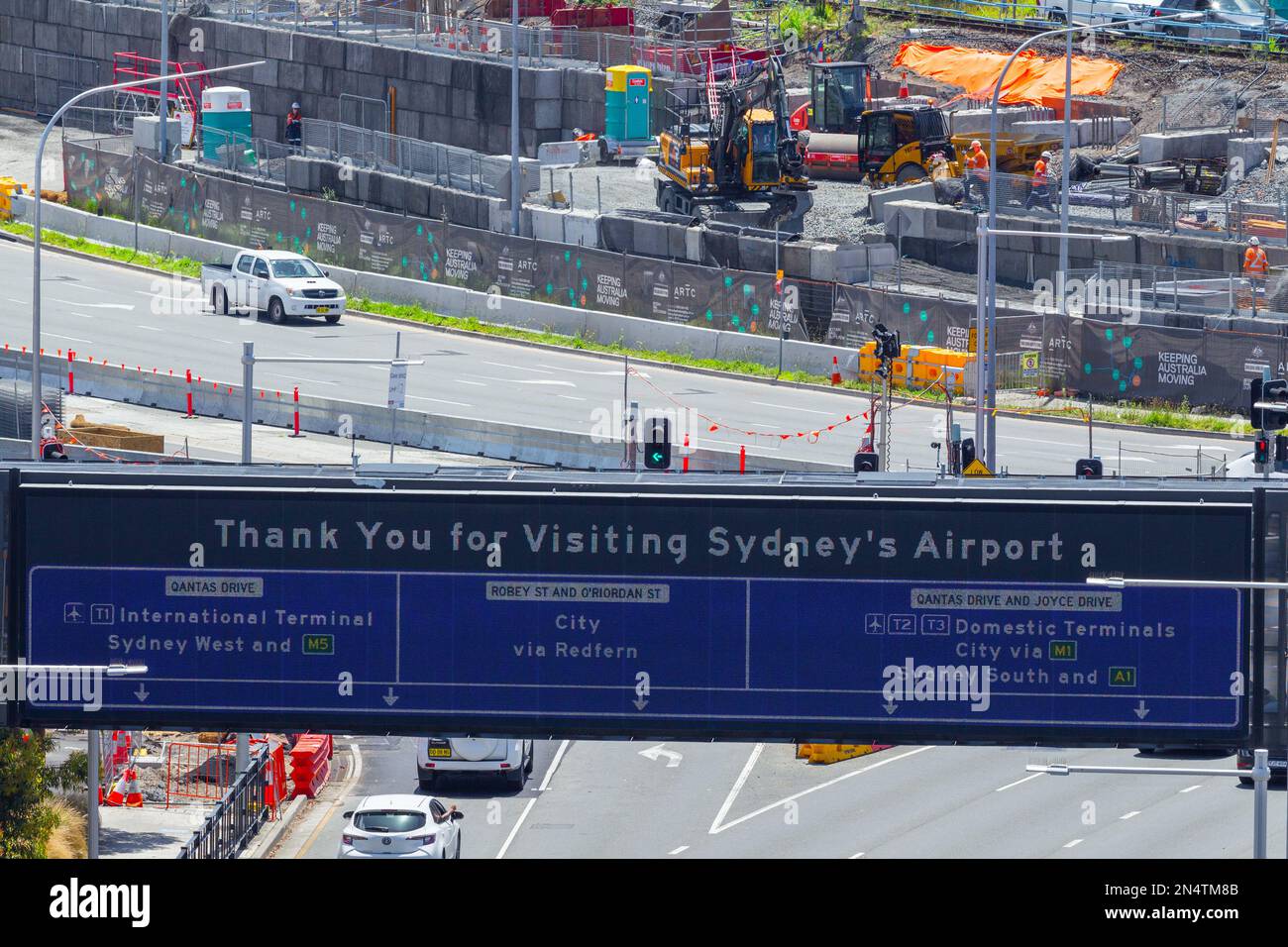 Construction of the 'Sydney Gateway' project in Sydney, Australia ...