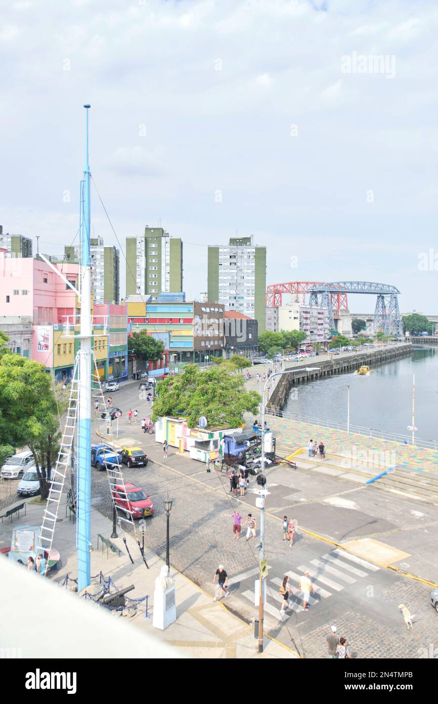 Jan 16, 2022, Buenos Aires, Argentina: panoramic view of La Boca ...