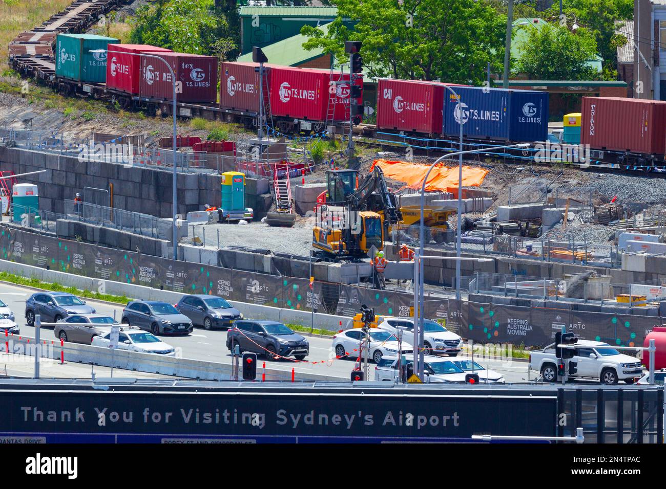 Construction of the 'Sydney Gateway' project in Sydney, Australia ...