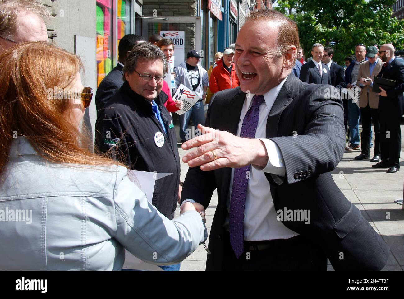 State treasurer Rob McCord, right, candidate for the Democratic ...