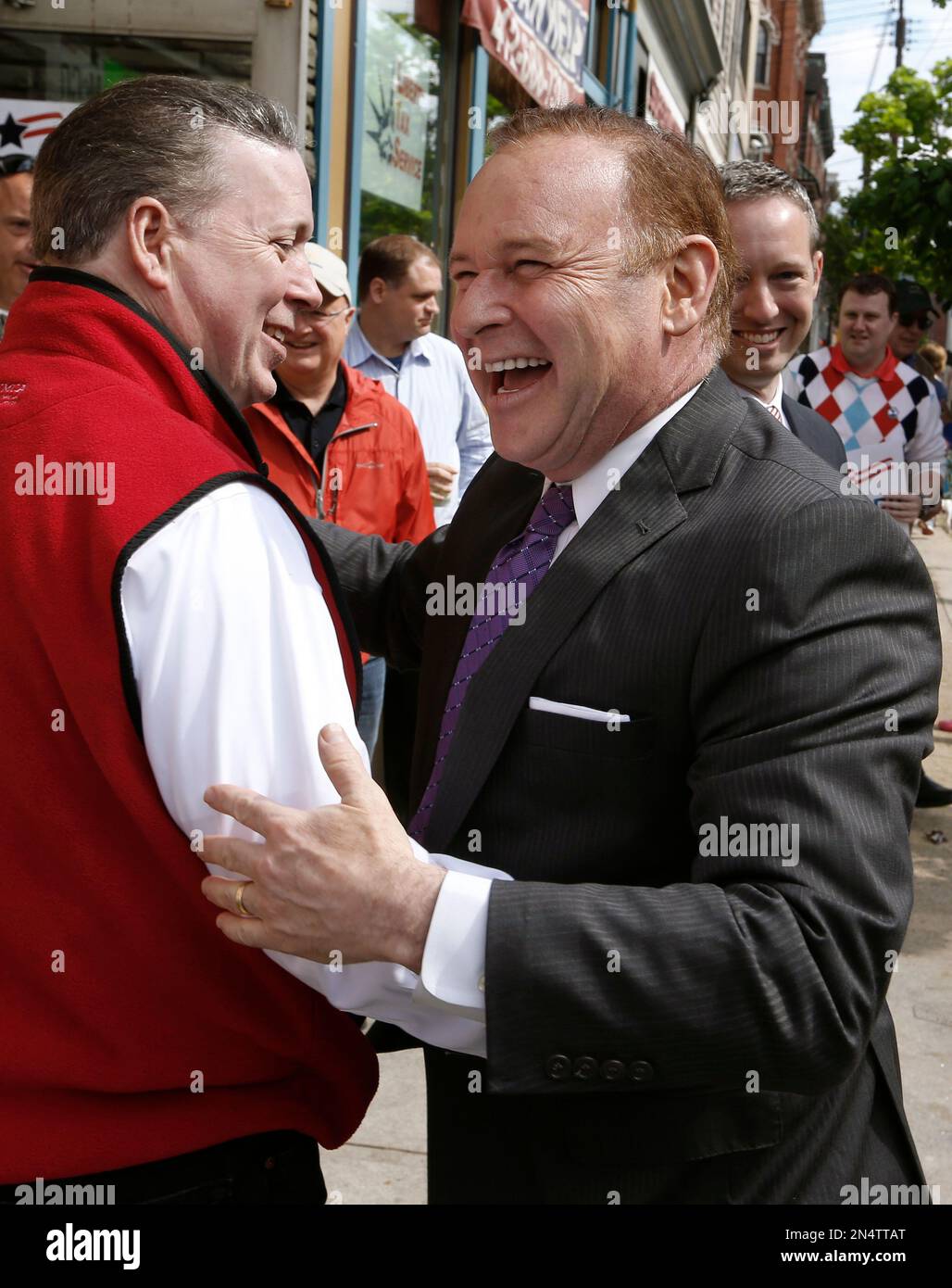 State treasurer Rob McCord, right, candidate for the Democratic ...