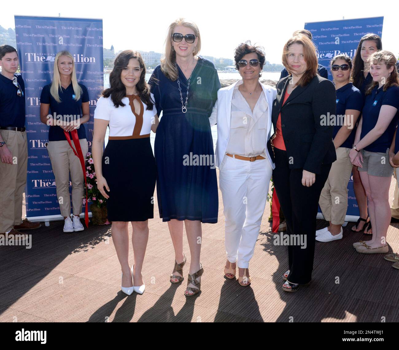 Actress America Ferrera, Lisa Gregg, Myriam Arab and Ann Marie ...