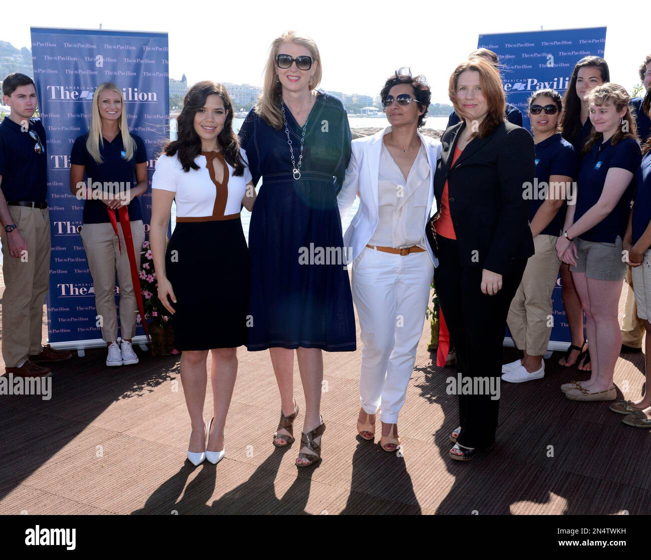 Actress America Ferrera, Lisa Gregg, Myriam Arab and Ann Marie ...