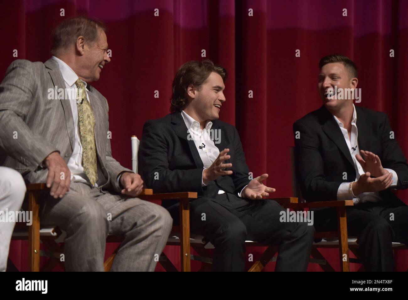 Bruce Beresford and from left, Emile Hirsch and Lane Garrison ...