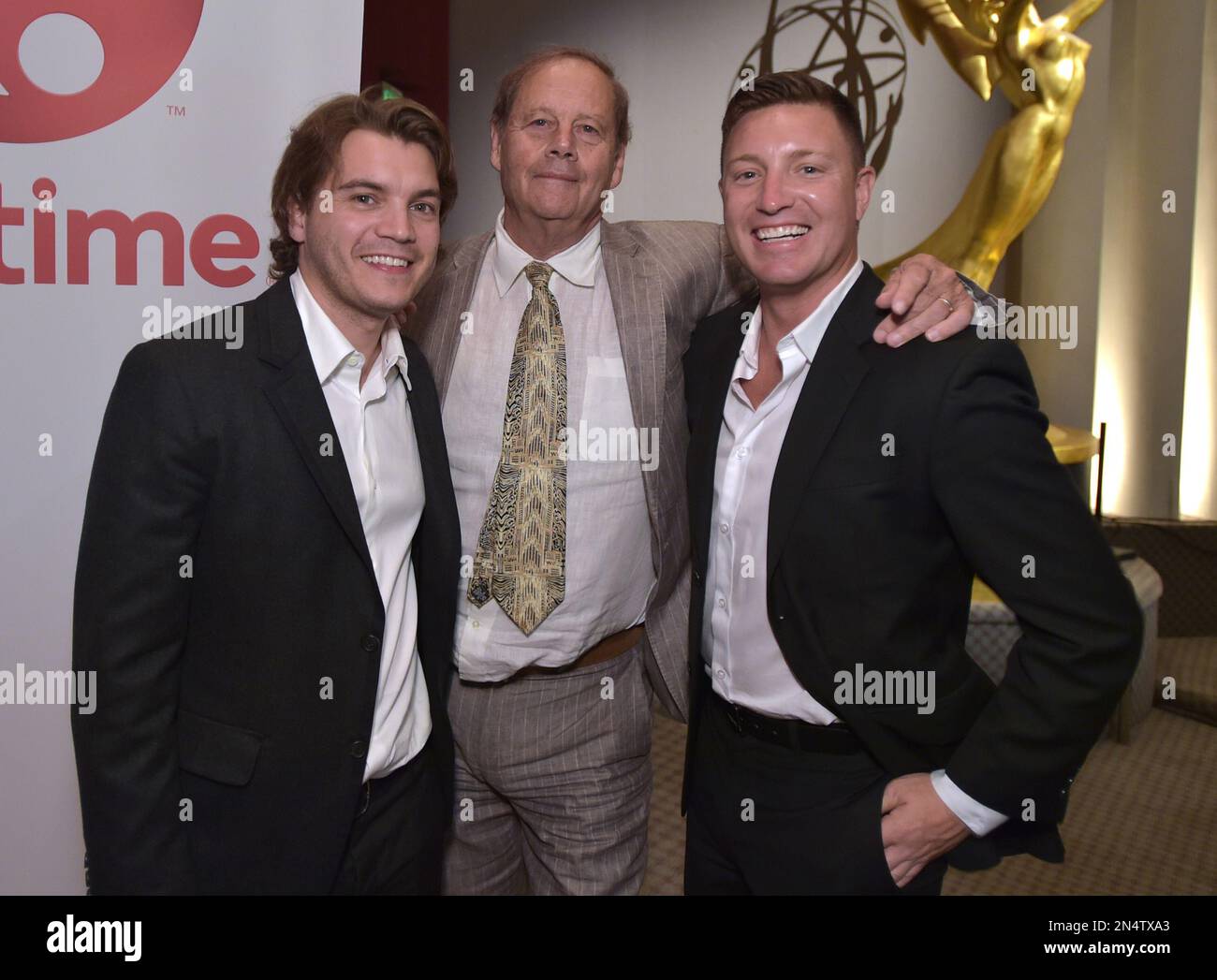 Emile Hirsch and from left, Bruce Beresford and Lane Garrison attend ...