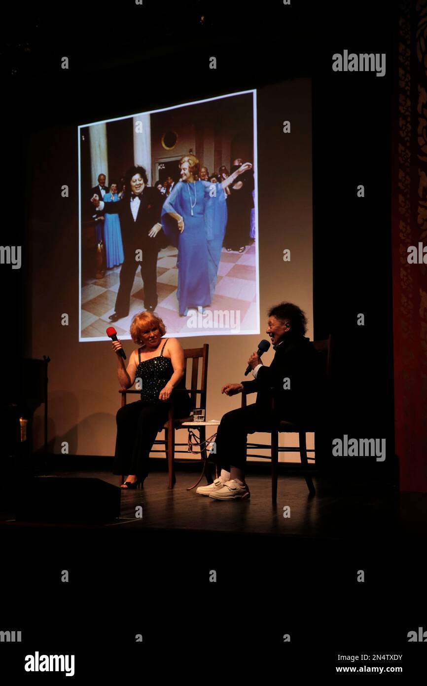 93-year-old comedian is joined by his wife Karon Kate Blackwell as they ...