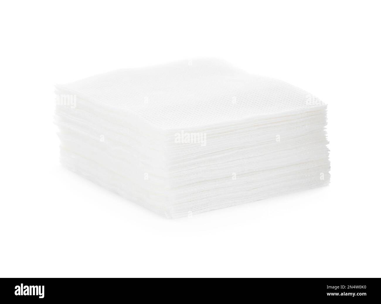 Stack of paper tissues on white background Stock Photo - Alamy