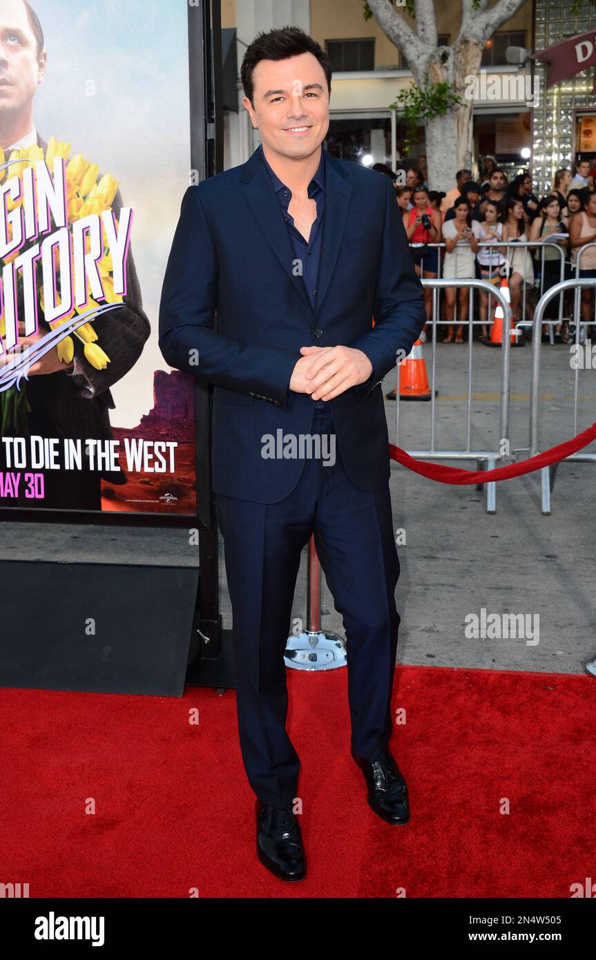Seth MacFarlane arrives at the World Premiere of "A Million Ways To Die ...