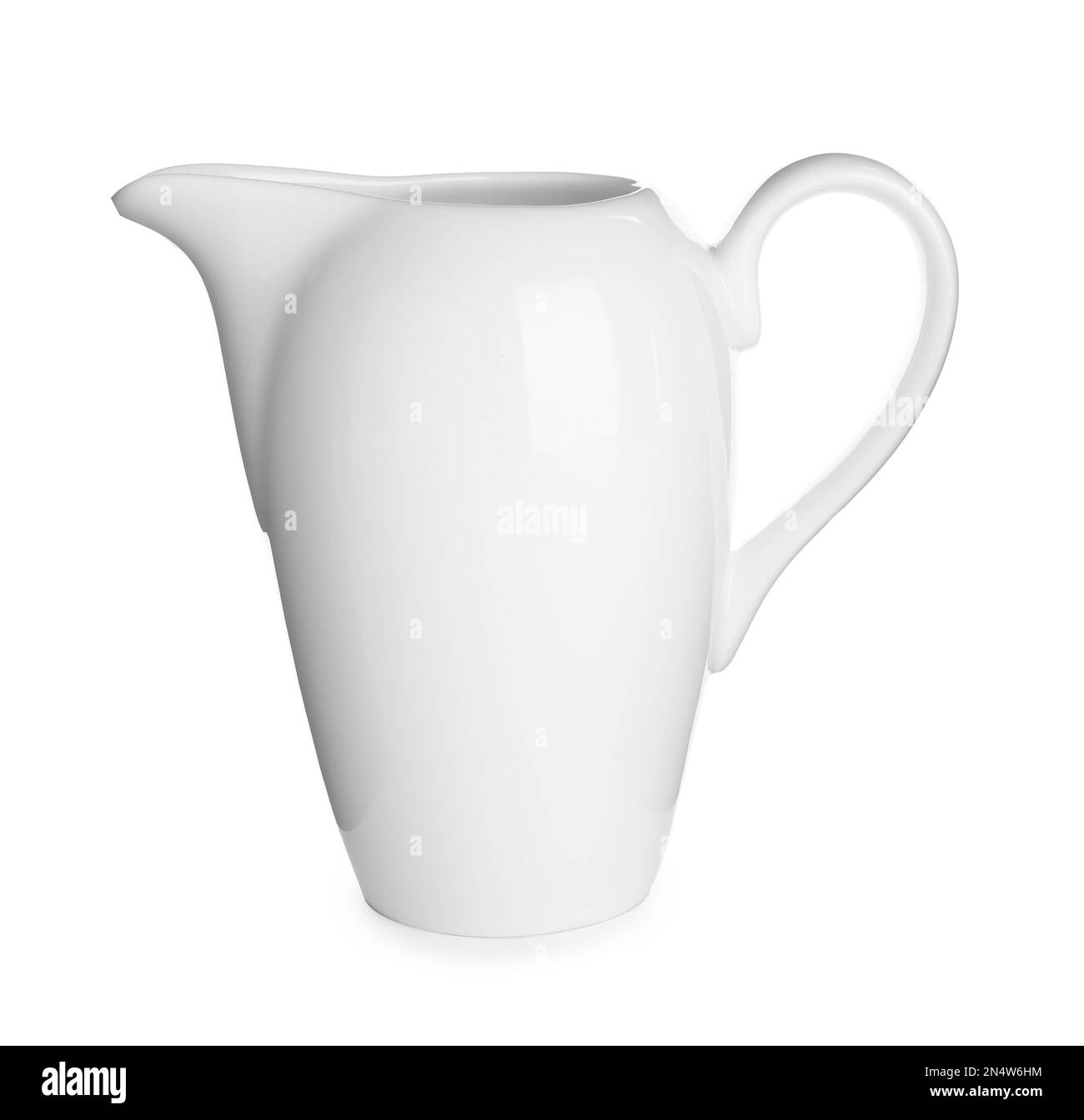 New beautiful ceramic jug isolated on white Stock Photo - Alamy