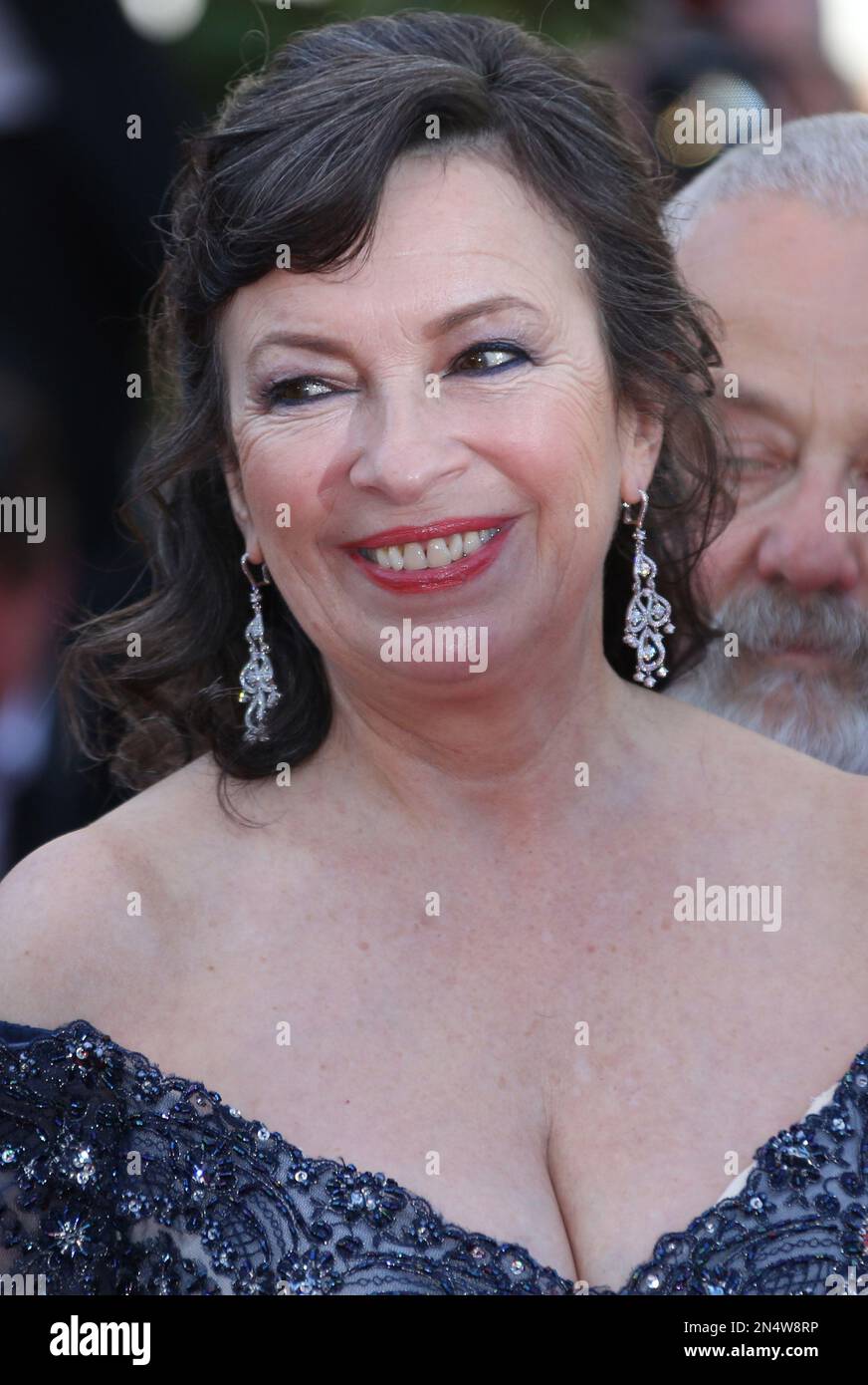 Marion Bailey arrives on the red carpet for the screening of Mr. Turner ...