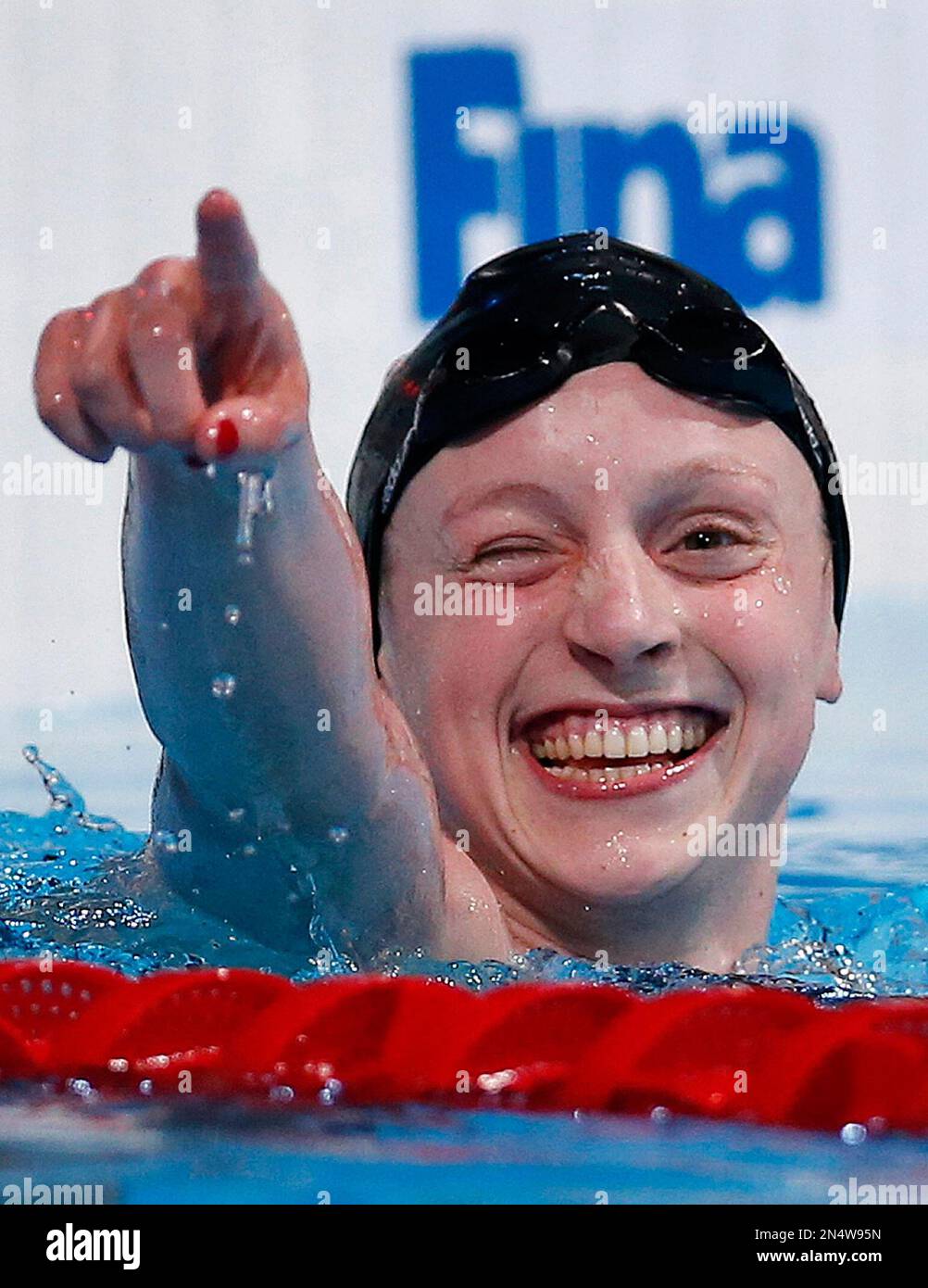 FILE - In this July 30, 2013 file photo, Katie Ledecky of the United ...