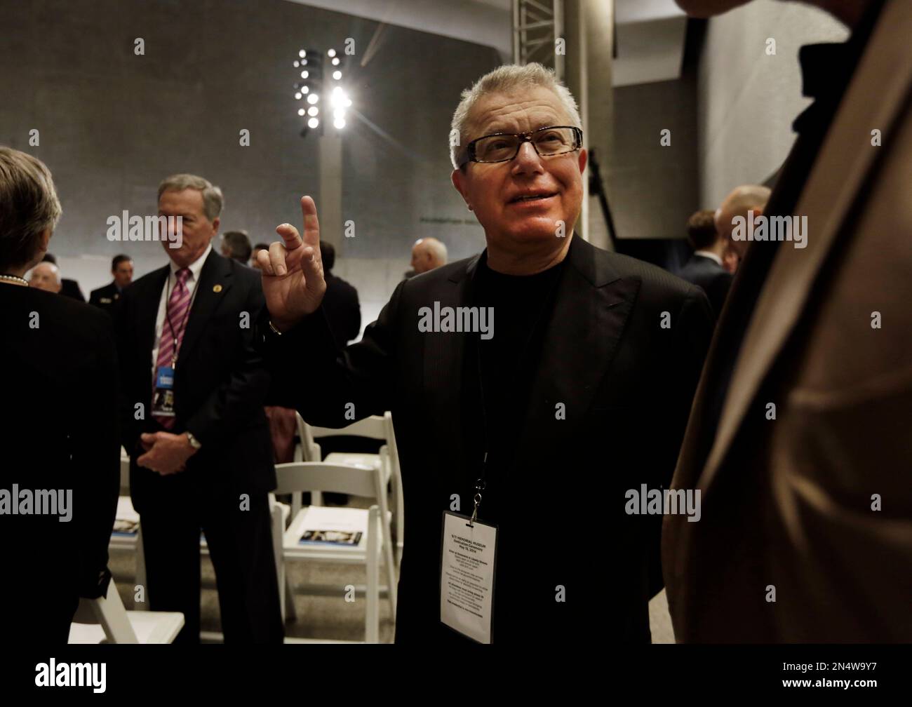 Architect Daniel Libeskind attends the dedication ceremony in ...