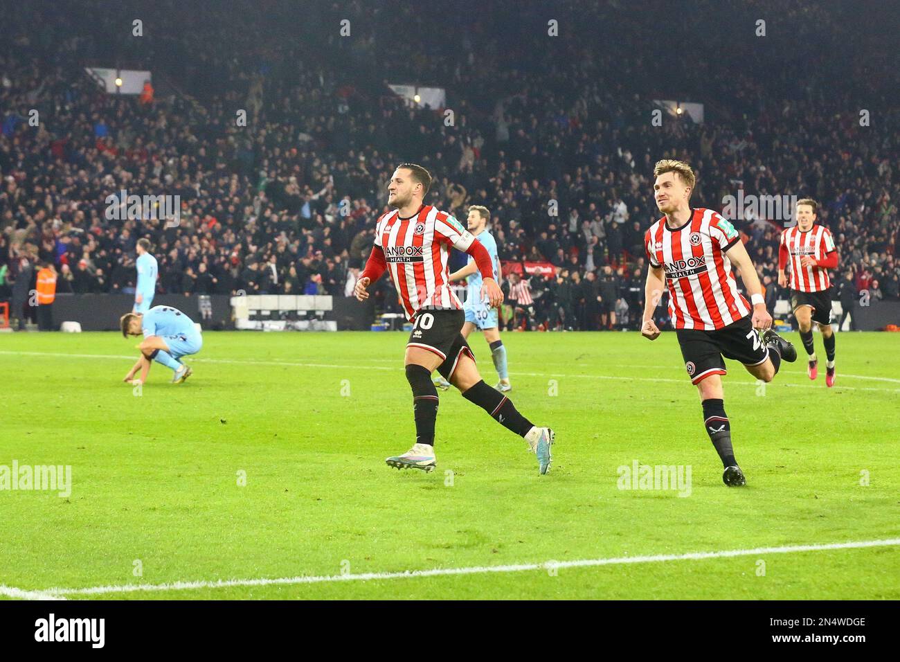 Bramall Lane, Sheffield, England - 7th February 2023 2nd goalscorer ...
