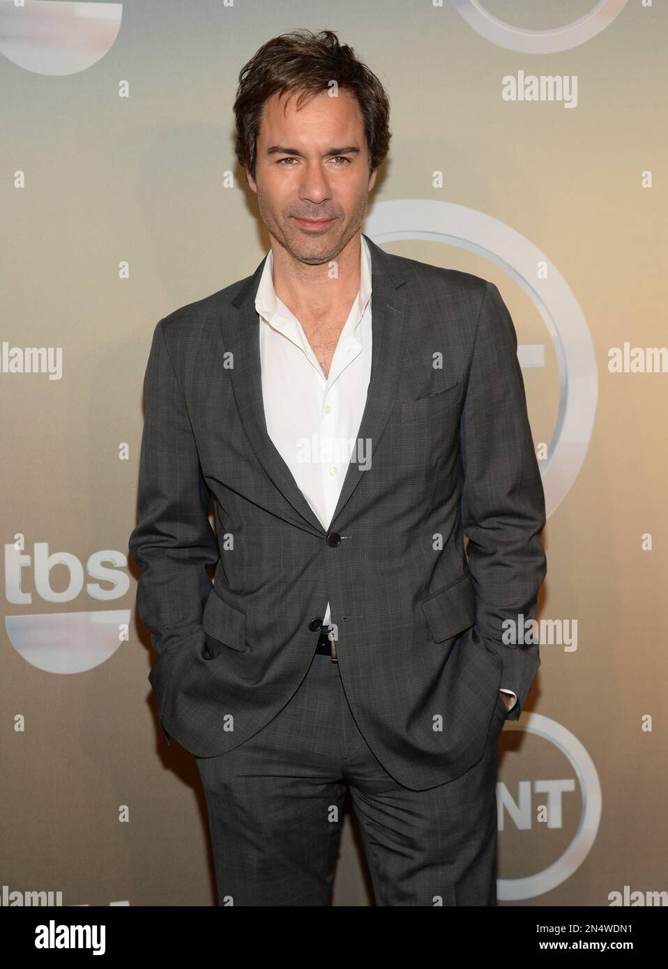 Eric McCormack poses backstage at the TNT and TBS Network 2014 Upfront ...