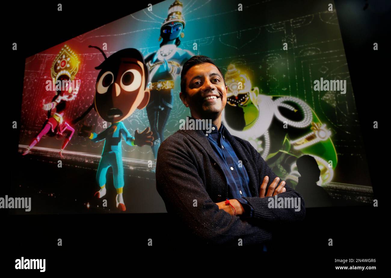 Pixar animator and short-film director Sanjay Patel is seen with a clip ...