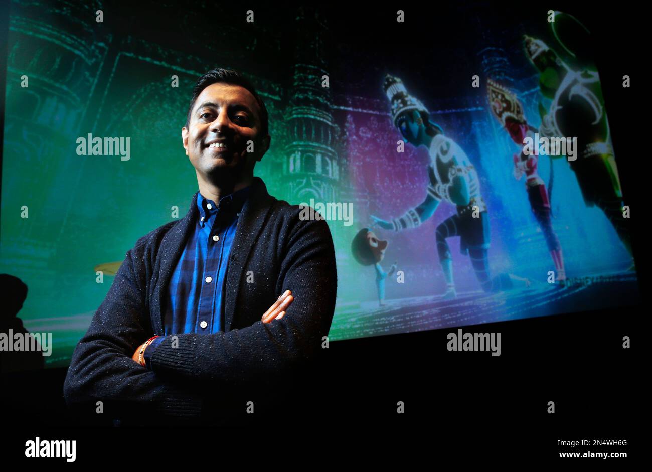 Pixar animator and short-film director Sanjay Patel is seen with a clip ...