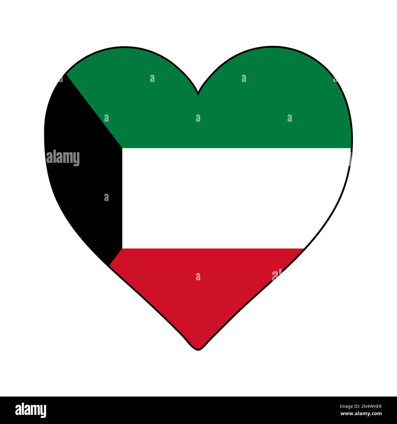 Kuwait Heart Shape Flag. Love Kuwait. Visit Kuwait. Middle East ...