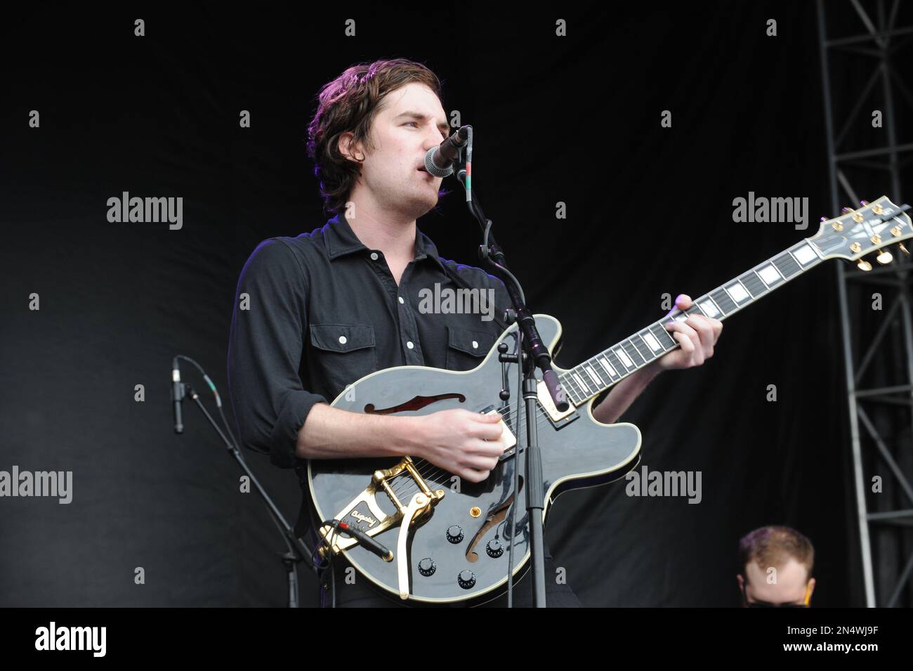 The Apache Relay performing at the Shaky Knees Music Festival on ...