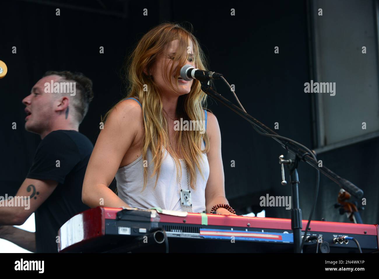 Kelsey Kopecky with Kopecky Family Band performing at the Shaky Knees ...