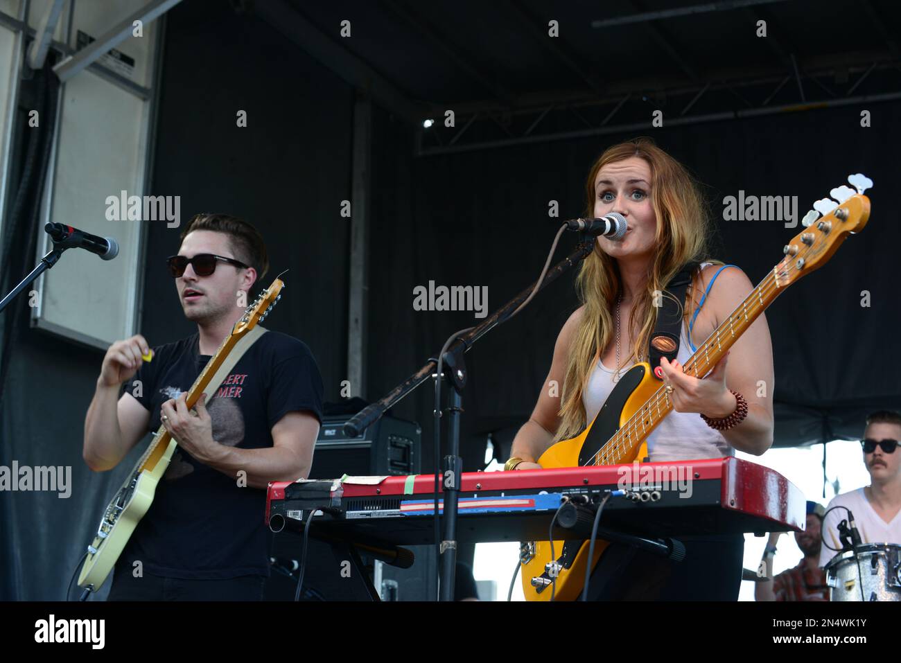 Kelsey Kopecky and Gabe Simon with Kopecky Family Band performing at ...