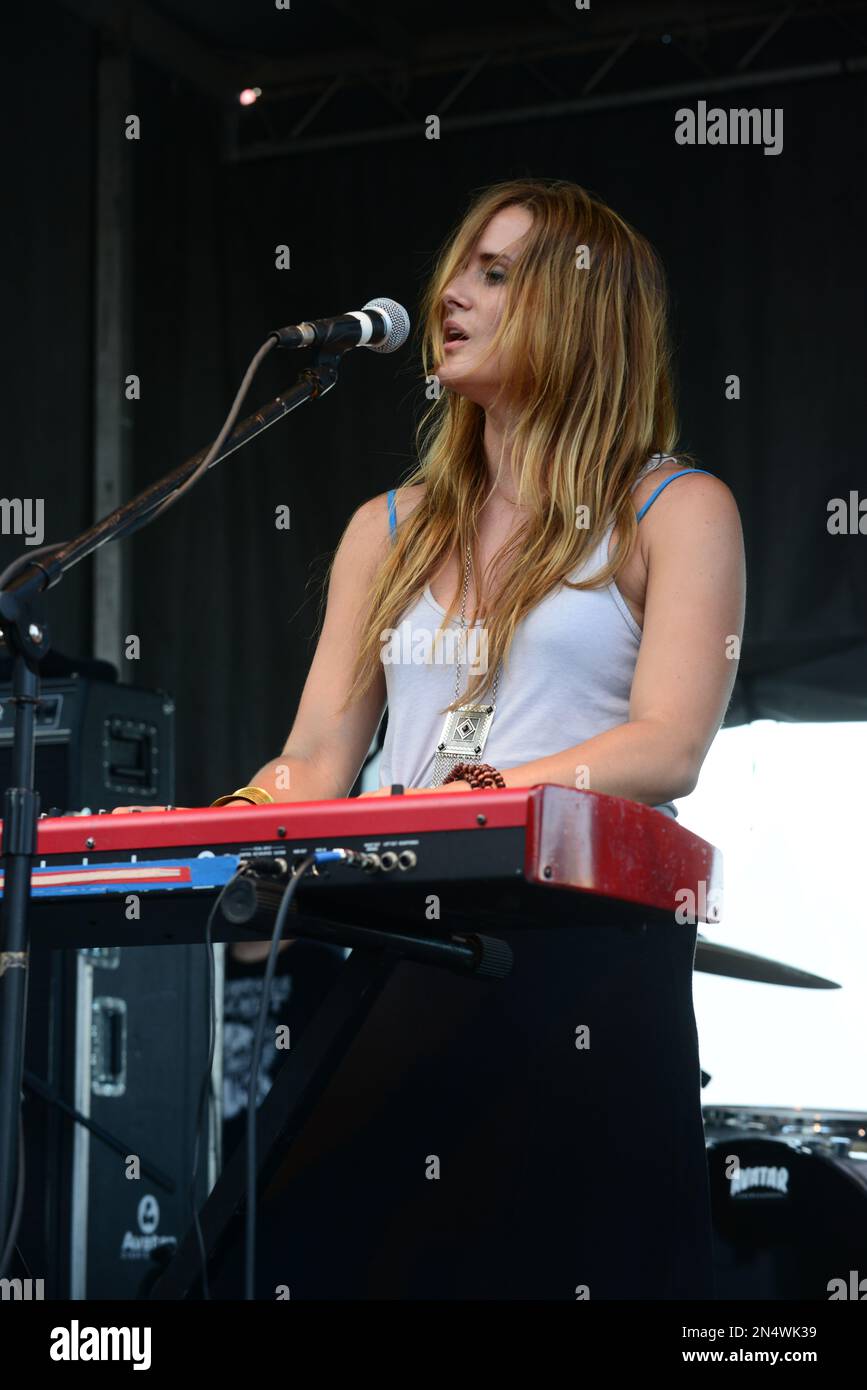 Kelsey Kopecky with Kopecky Family Band performing at the Shaky Knees ...