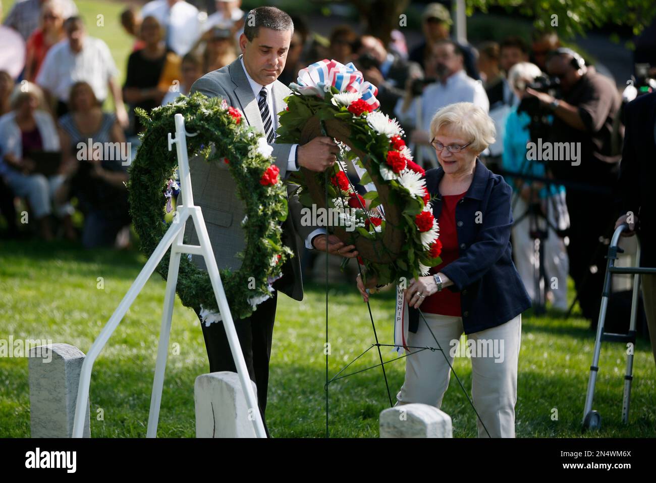 Relatives of Army Pvt. William Christman, who was the first military ...