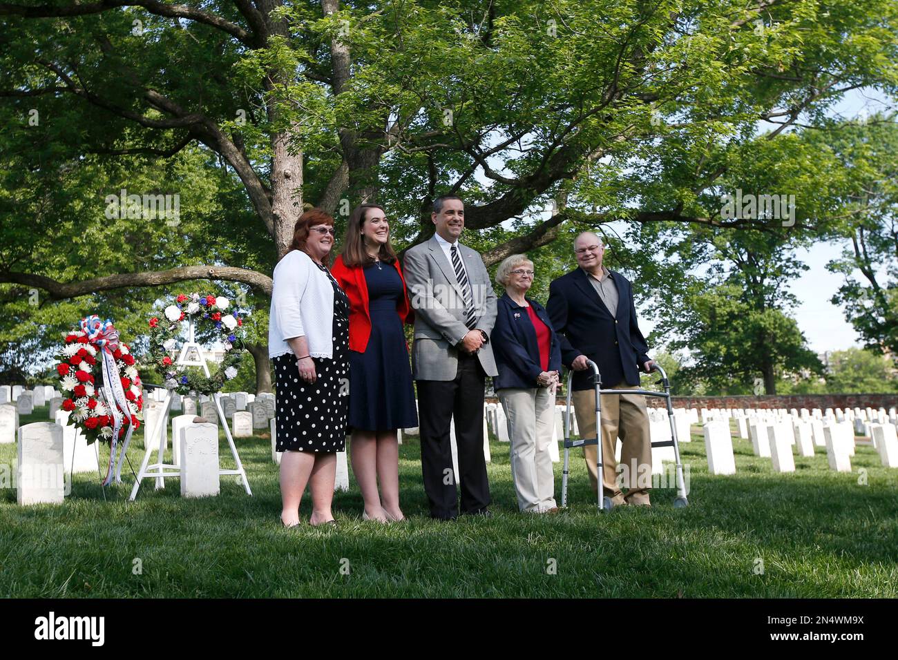 Relatives of Army Pvt. William Christman, who was the first military ...