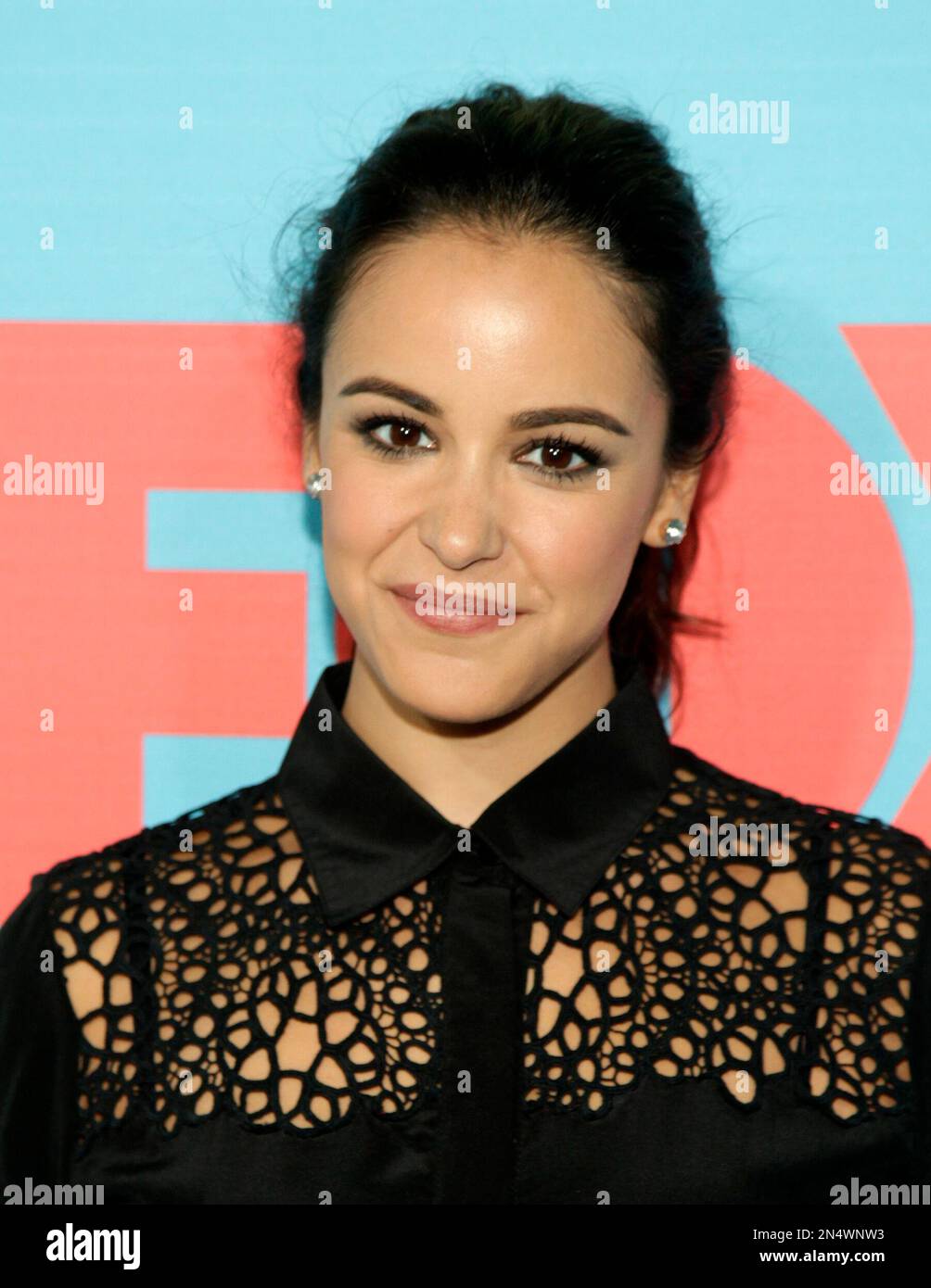 Actress Melissa Fumero attends the FOX Network 2014 Upfront event on Monday, May 12, 2014, in ...