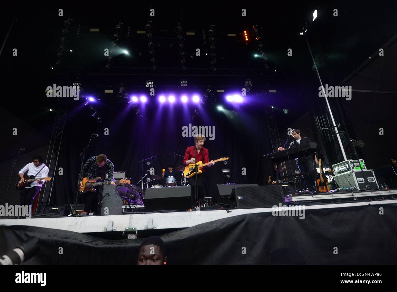 Britt Daniel, Jim Eno, Rob Pope, Eric Harvey and Alex Fischel with ...