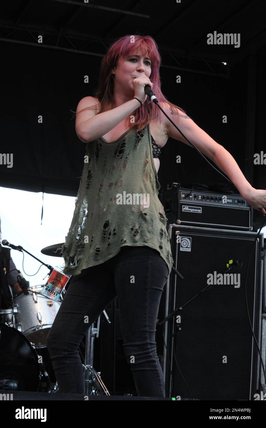 Alex Kandel with Sleeper Agent performing at the Shaky Knees Music ...