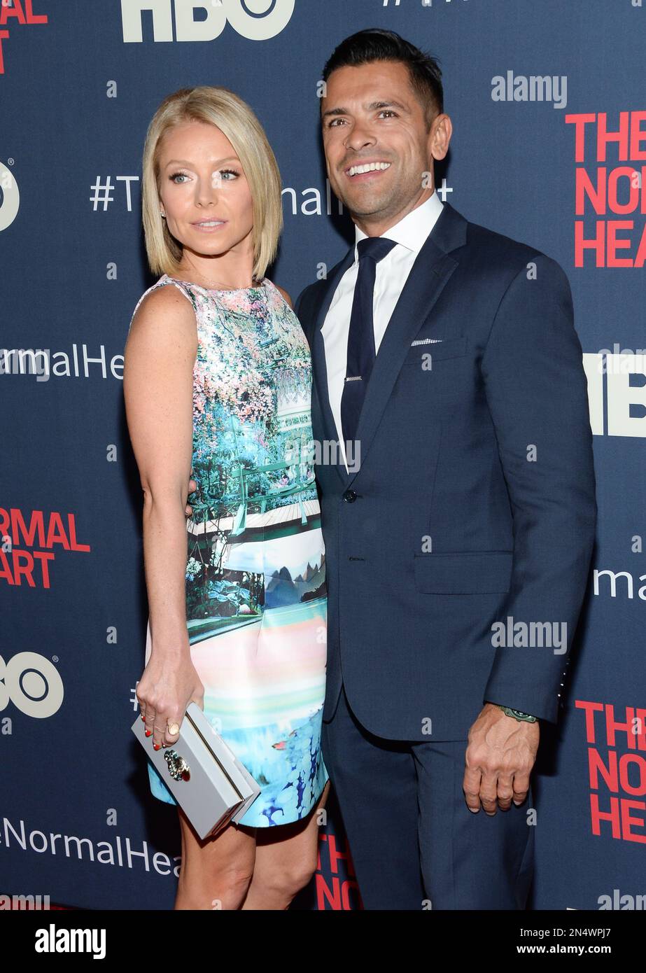 Kelly Ripa and Mark Consuelos attend the premiere of HBO Films' "The ...