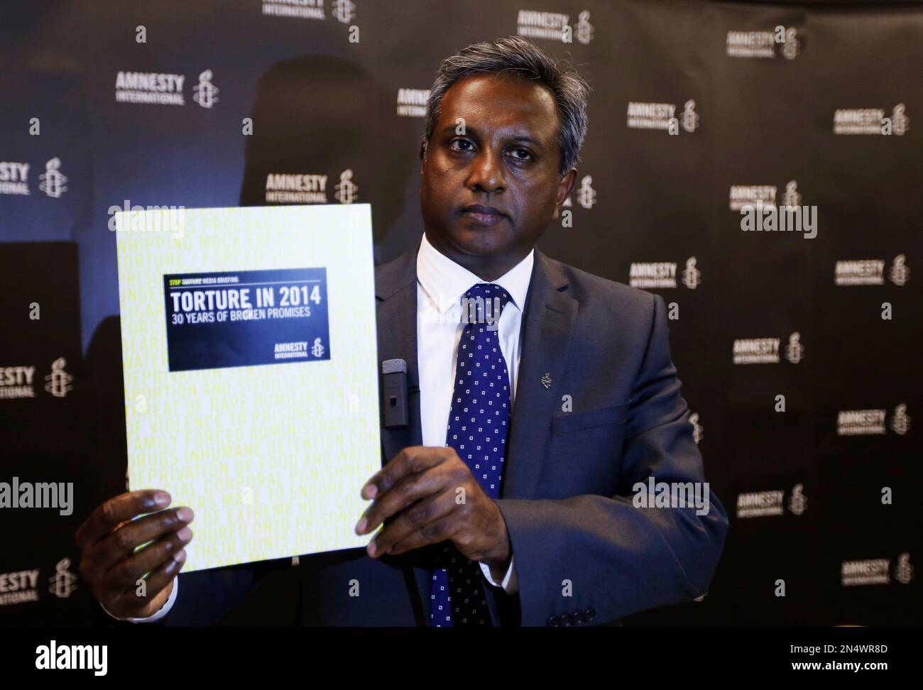 Salil Shetty, Secretary General of Amnesty International, poses for the ...