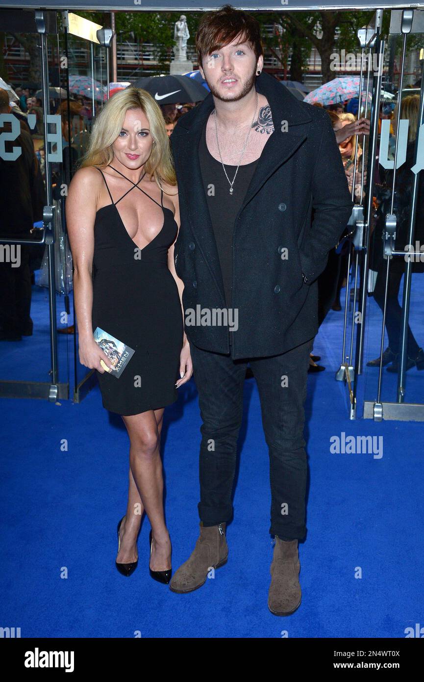 Jessica Grist and James Arthur pose for photographers for the UK ...