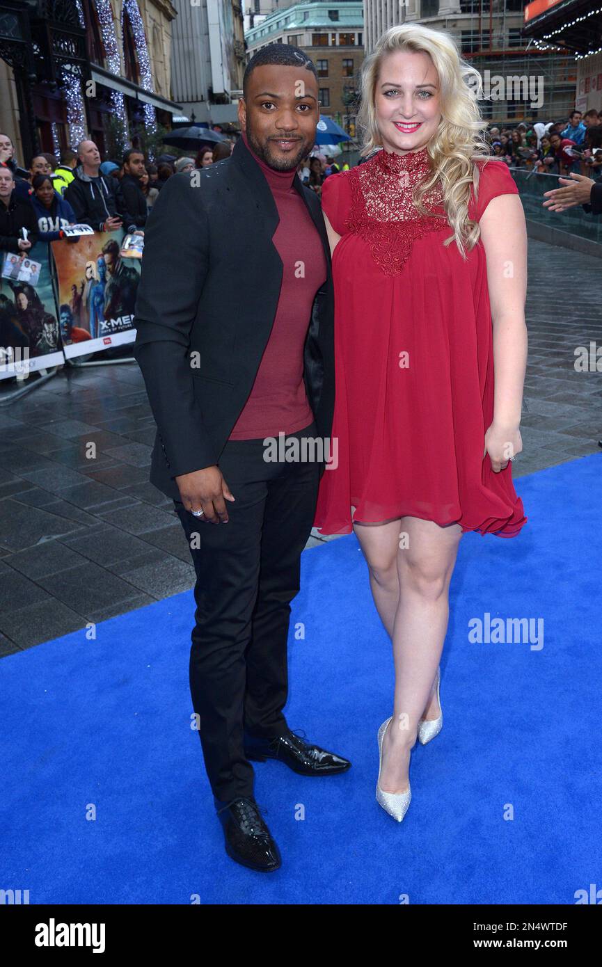 Jonathan JB Gill from JLS and wife Chloe Tangney pose for photographers ...