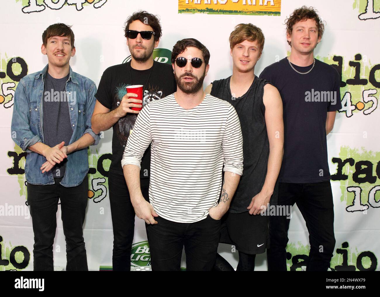 Jack Bevan, from left, Jimmy Smith, Yannis Philippakis, Walter Gervers ...
