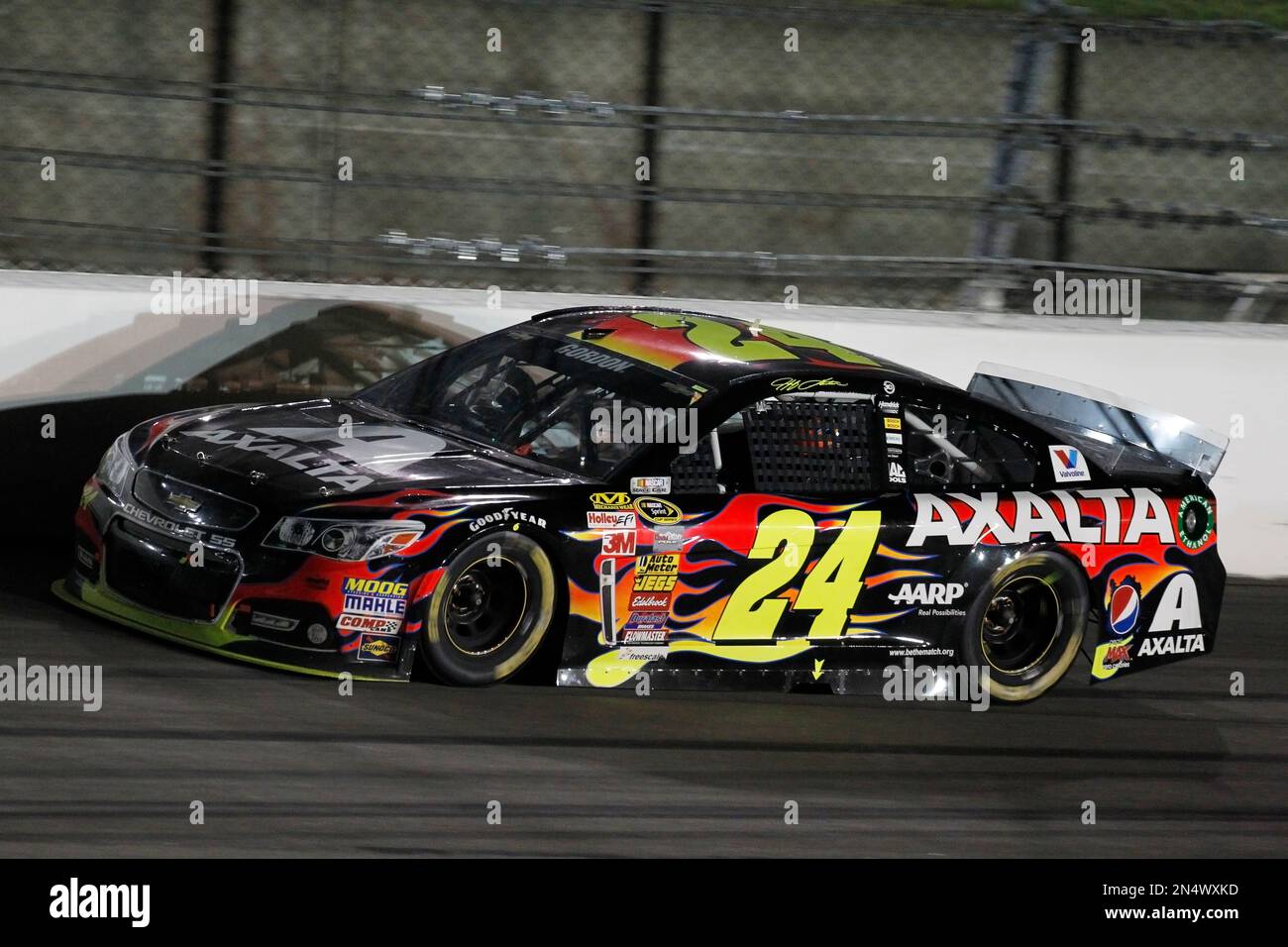 Jeff Gordon's 24 car during a NASCAR Sprint Cup series auto race ...