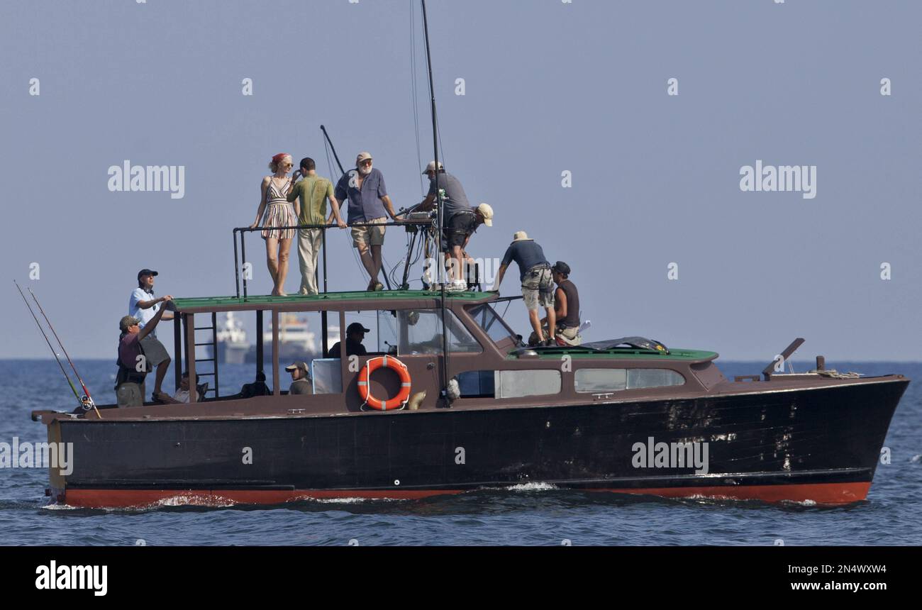 In this April 24, 2014 photo, film director Bob Yari, left, with a ...
