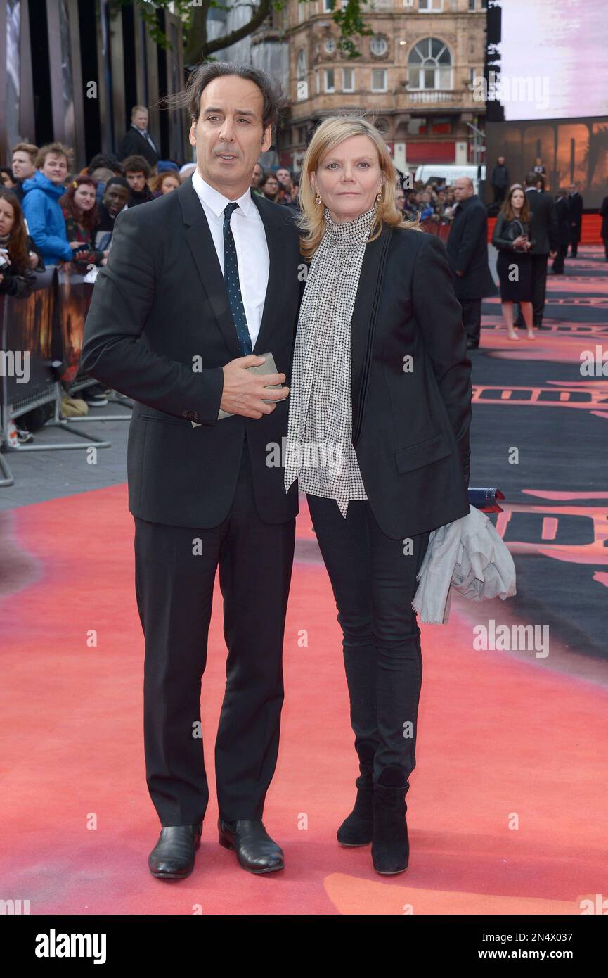 Alexandre Desplat and Dominique Lemonnier pose for photographers on the ...